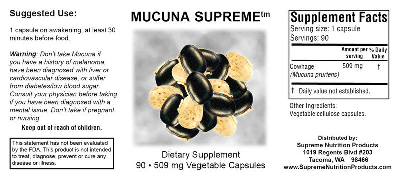 Mucuna Supreme - Supreme Nutrition – Harmonising Health